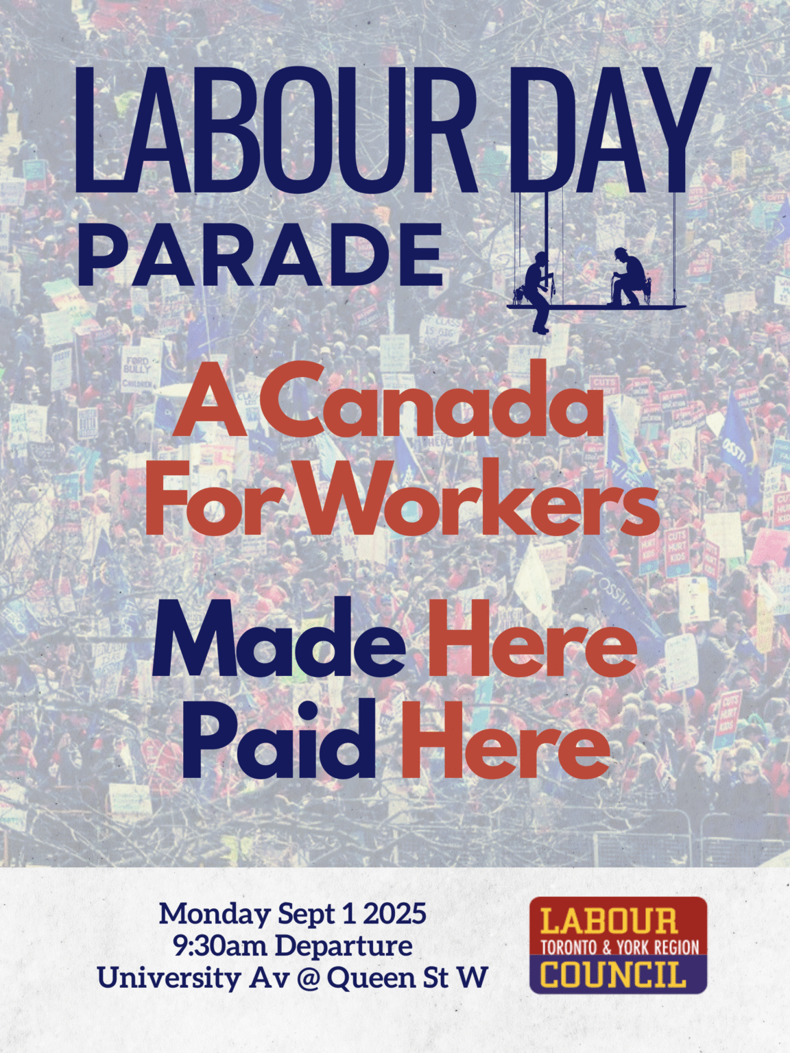 Labour Day Parade 2025 - Toronto and York Region Labour Council