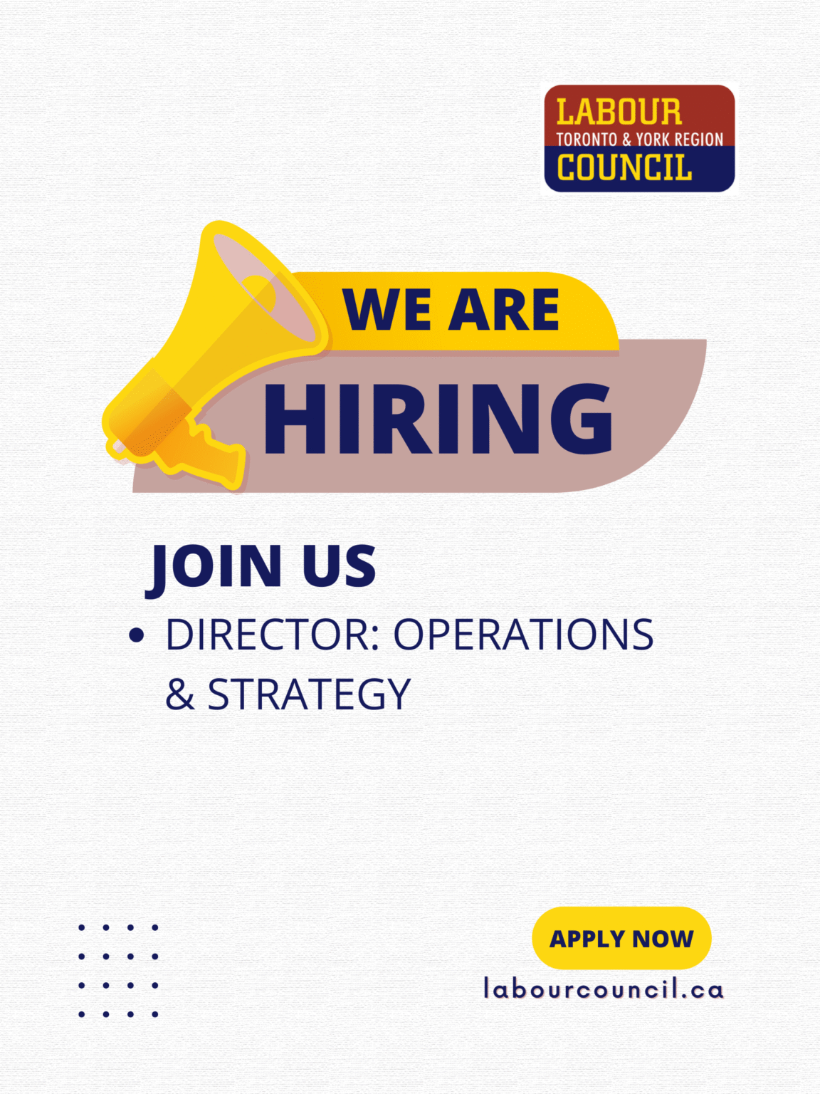 Job Posting: Director, Operations & Strategy - Toronto and York Region ...